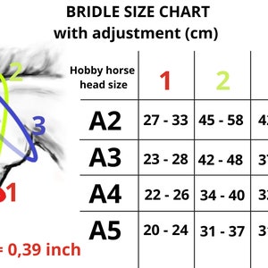 Anatomic Bridle for Hobby Horse, Bridle Hobby Horse, Bridle, Bridle for ...