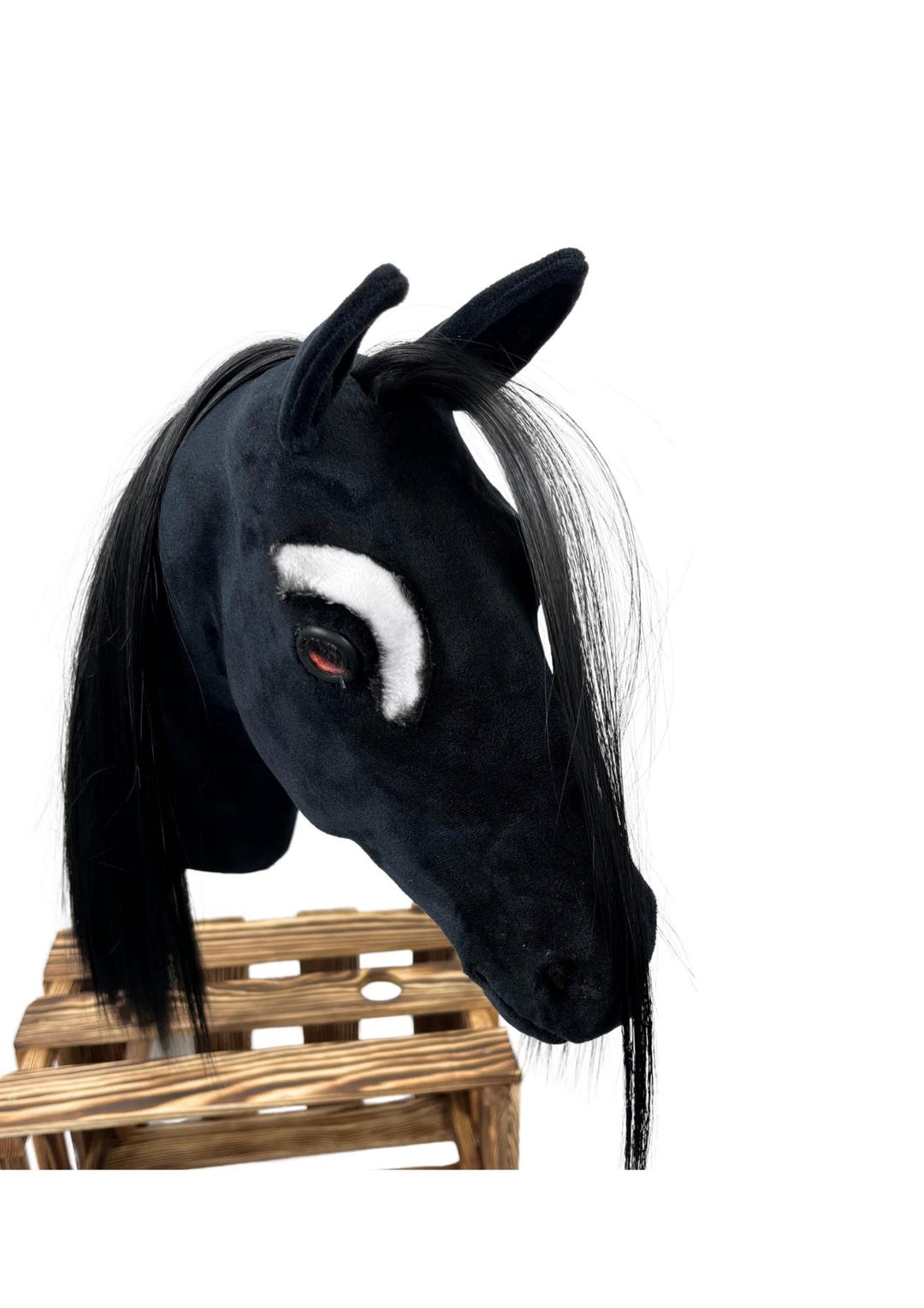 Realistic Hobby Horse, Black Realistic Hobby Horse, Hobby Horse ...