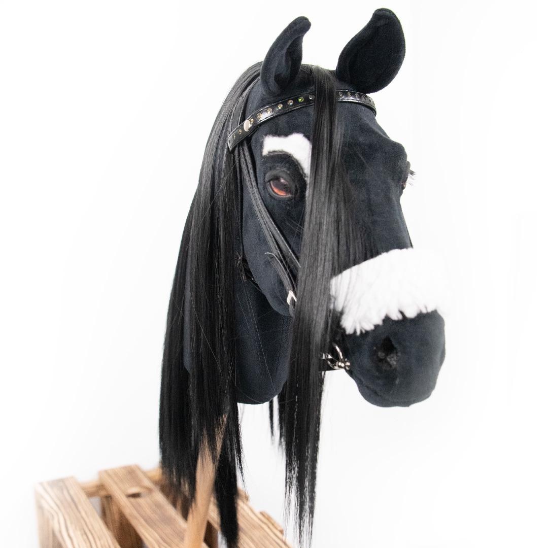 Realistic Hobby Horse, Black Realistic Hobby Horse, Hobby Horse ...