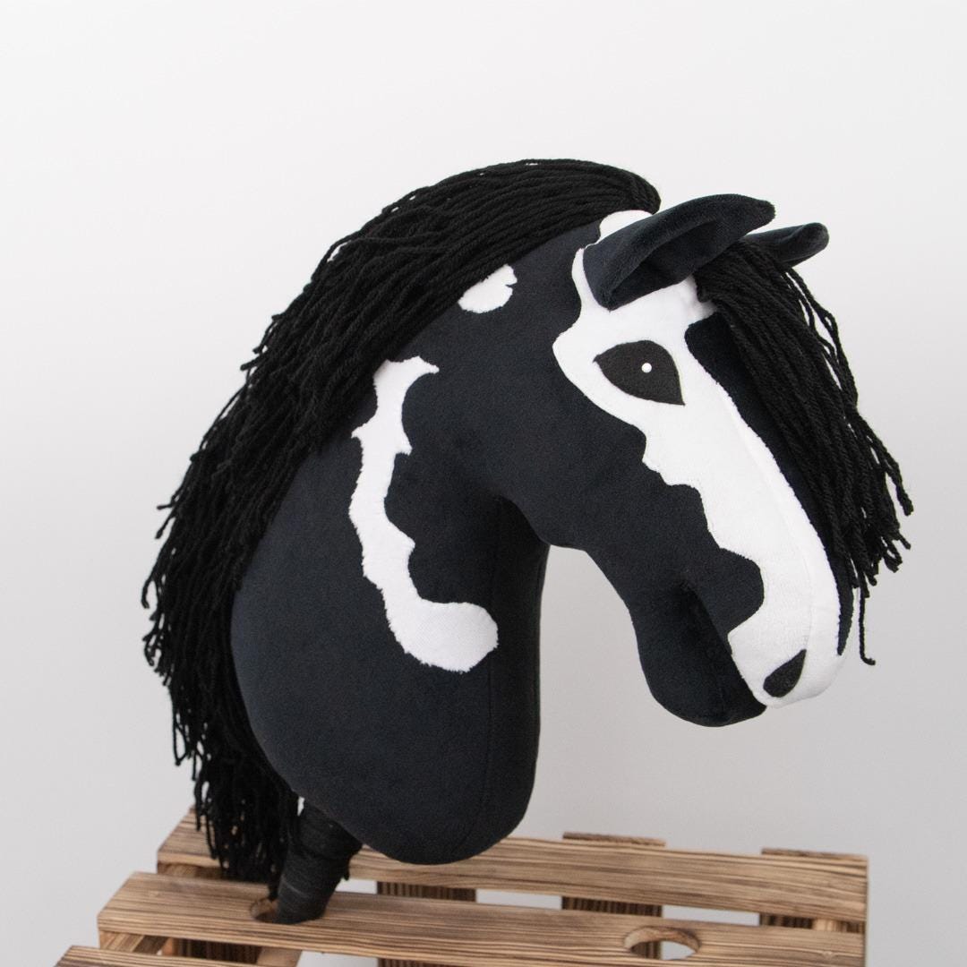 Hobby Horse, Pie Horse, Black White Hobby Horse, Hobby Horse Premium ...