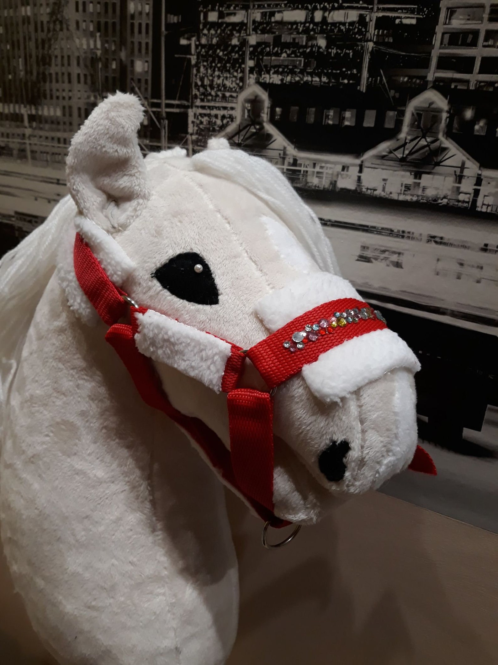 Fur Halter With Crystals for Hobby Horse Various Colors | Etsy