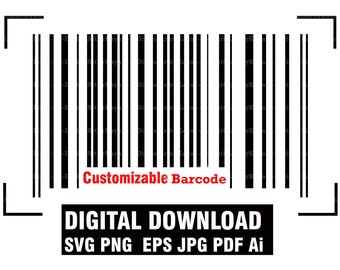 Barcode Svg | Etsy UK