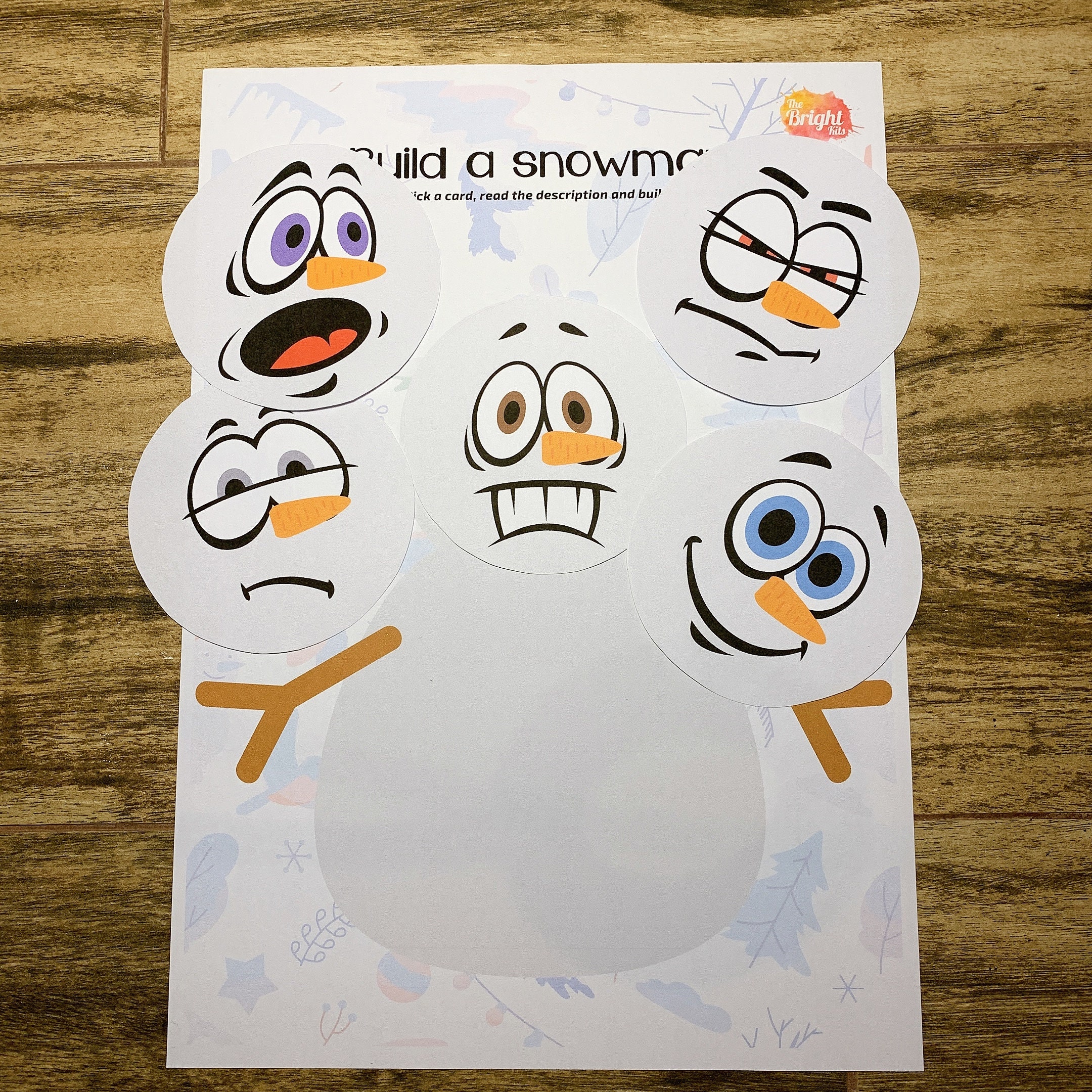 Build A Snowman Activity | Emotions Recognition | Colour Recognition ...