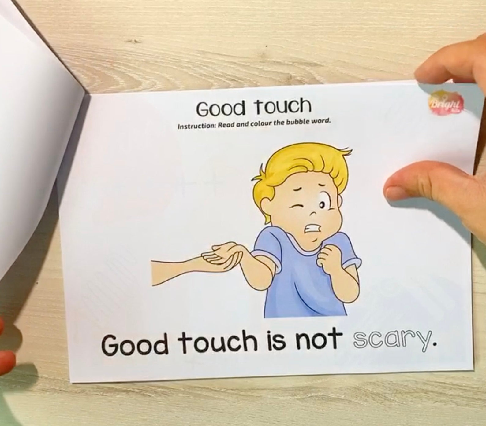 Good Touch, Bad Touch A5 Printable Booklet | Child Abuse Prevention ...
