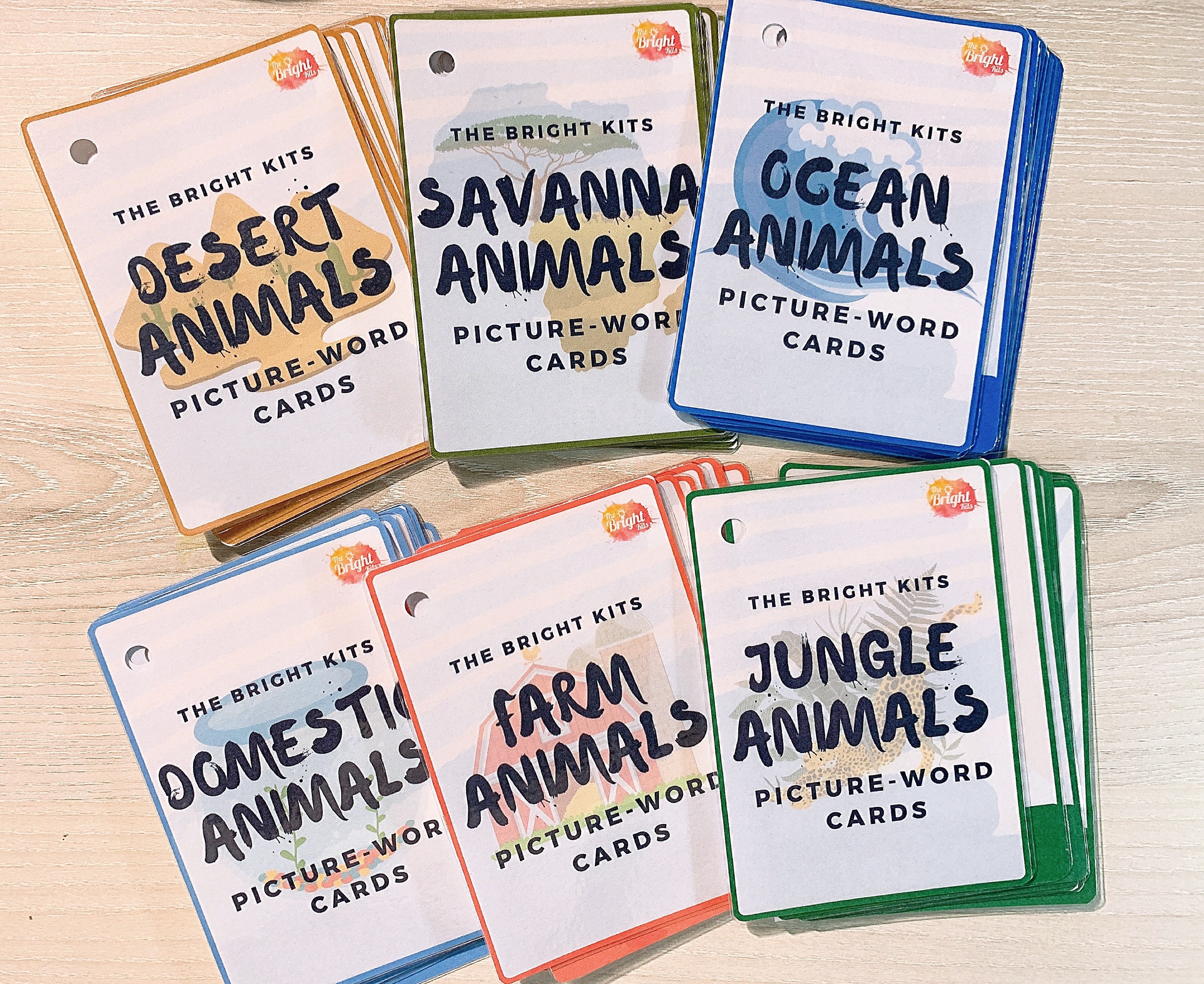 Animal Printable Picture-word Cards Set (48 Cards) | Animal Habitat ...