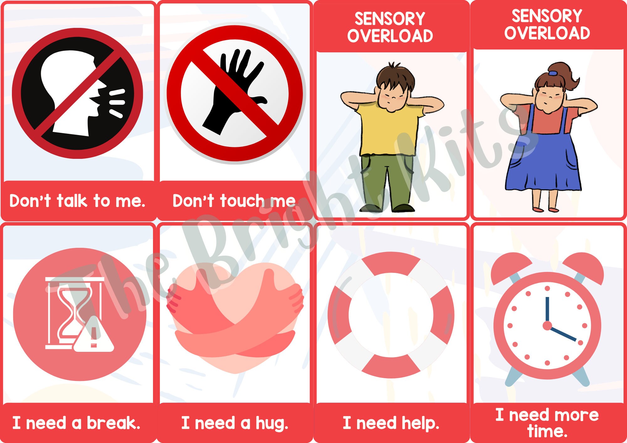 Visual Support Communication Cards Set 72 Cards Language Development ...