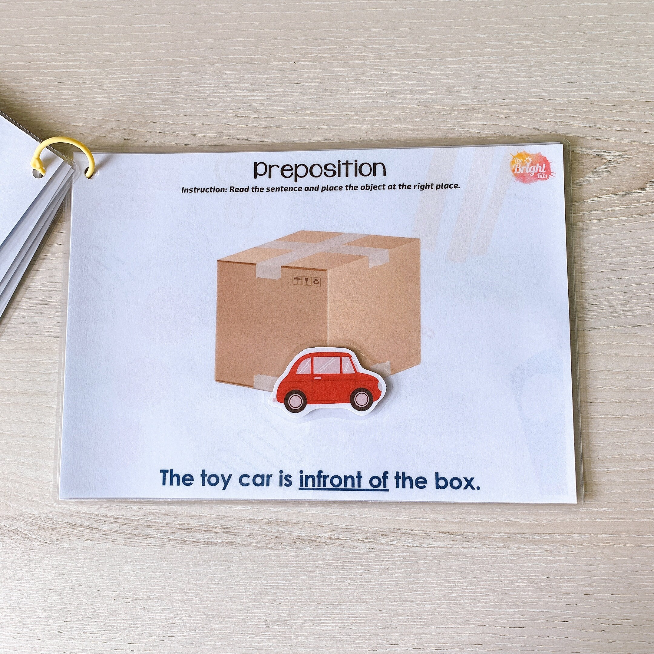 Preposition Recognition A5 Booklet Positional Words Placement Early ...