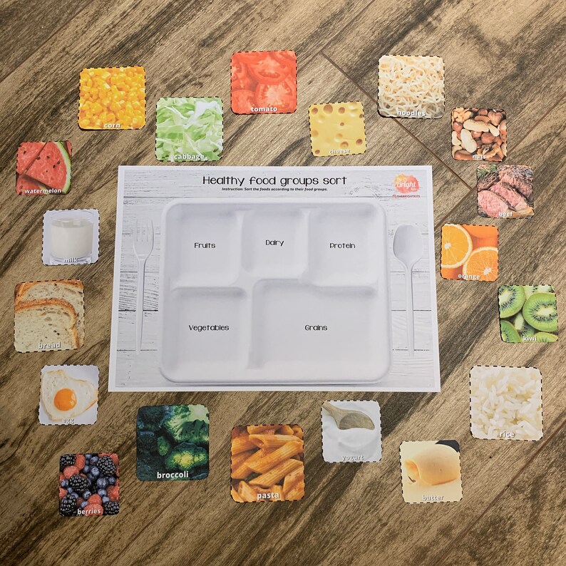 Food Groups Sorting Activity | Nutrition Education | Healthy Eating ...
