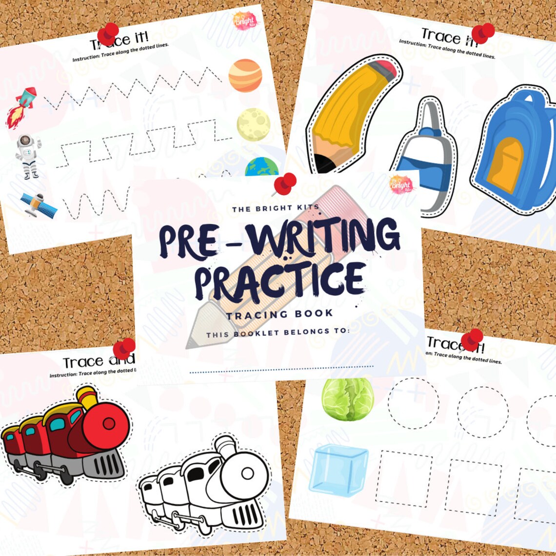 Pre-writing Practice A5 Printable Booklet | Handwriting Readiness ...