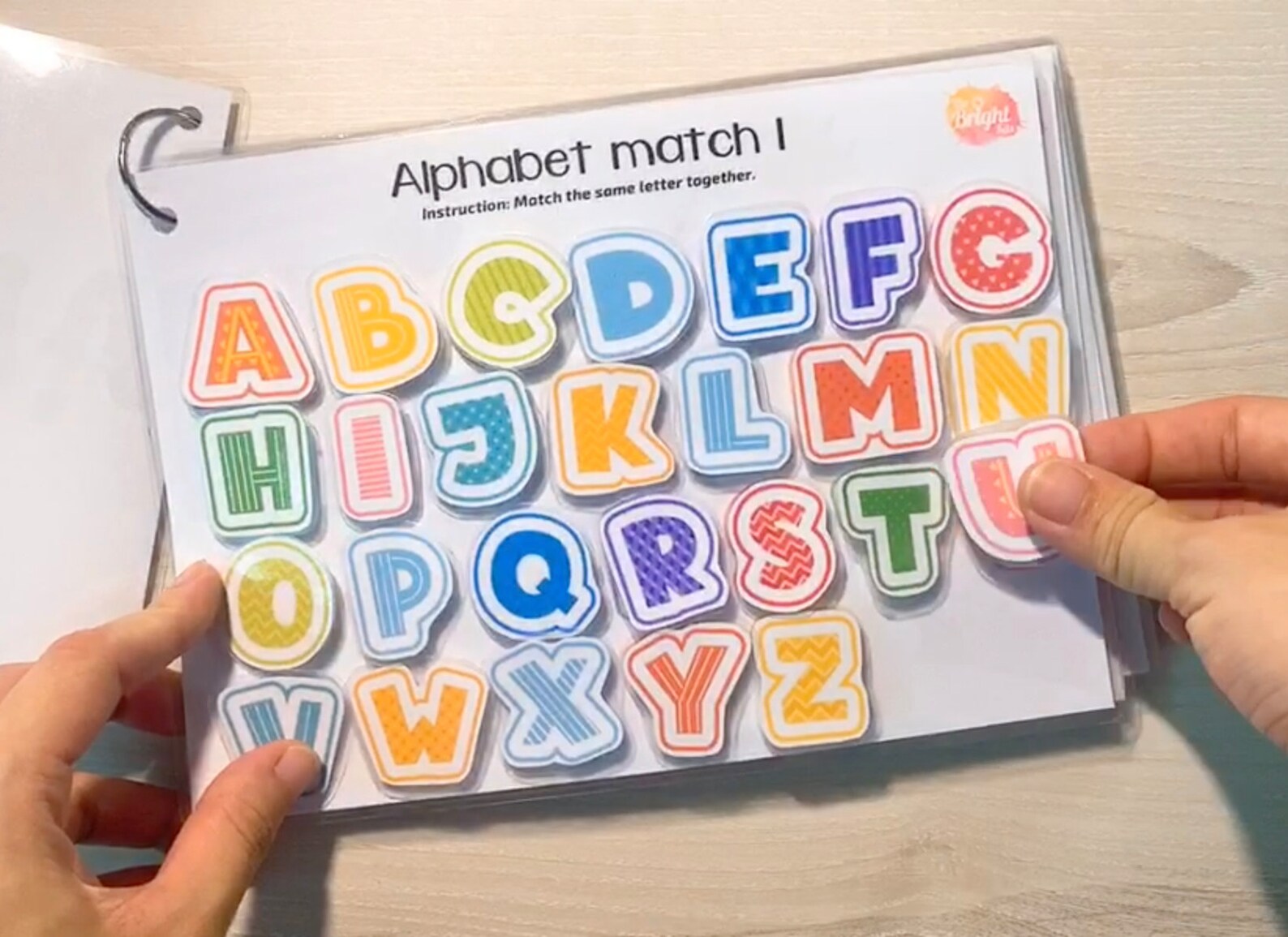 Alphabet Recognition A5 Printable Busy Booklet | Letter Matching ...