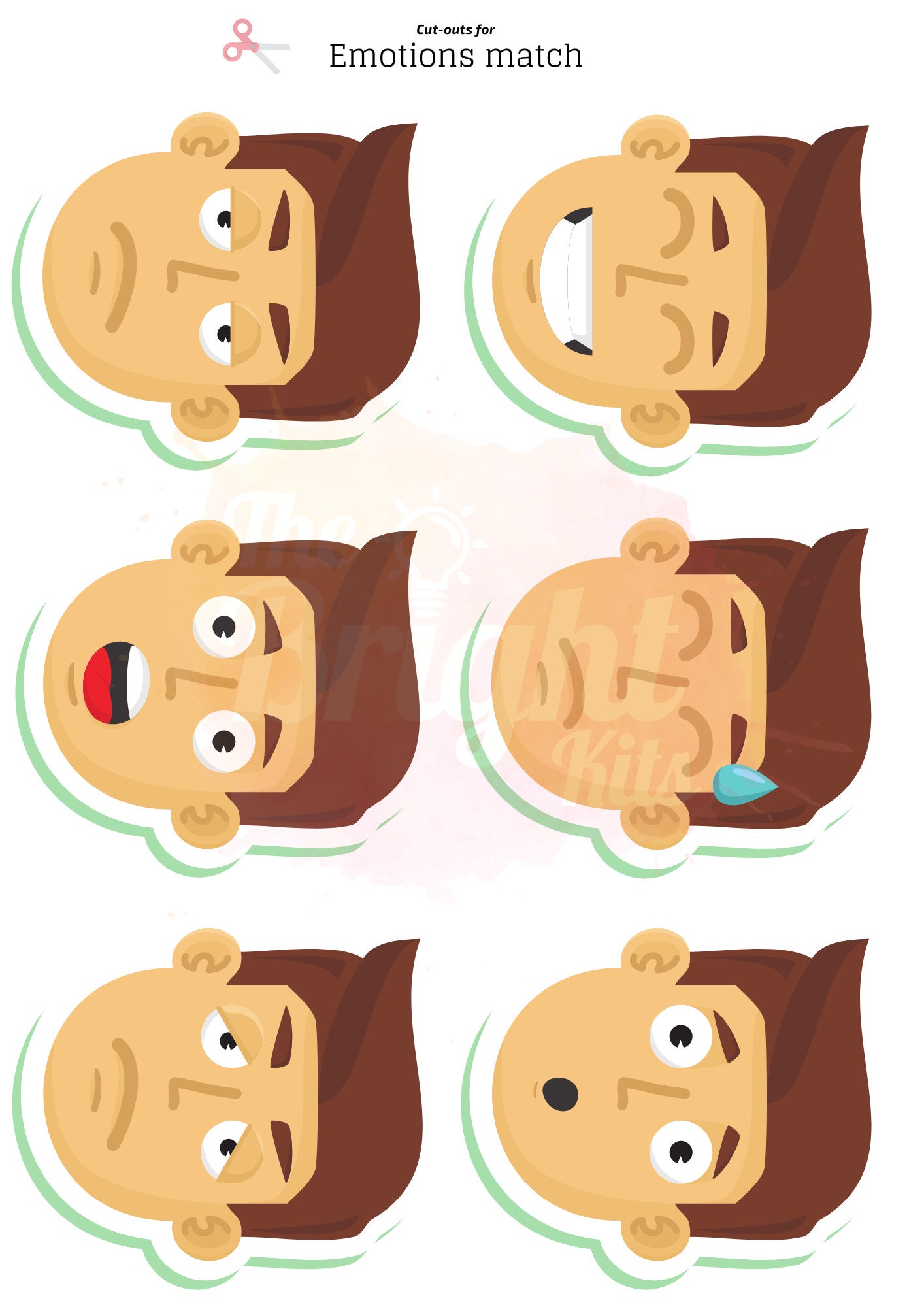 Emotion Recognition A5 Printable Busy Booklet | Emotion Matching ...