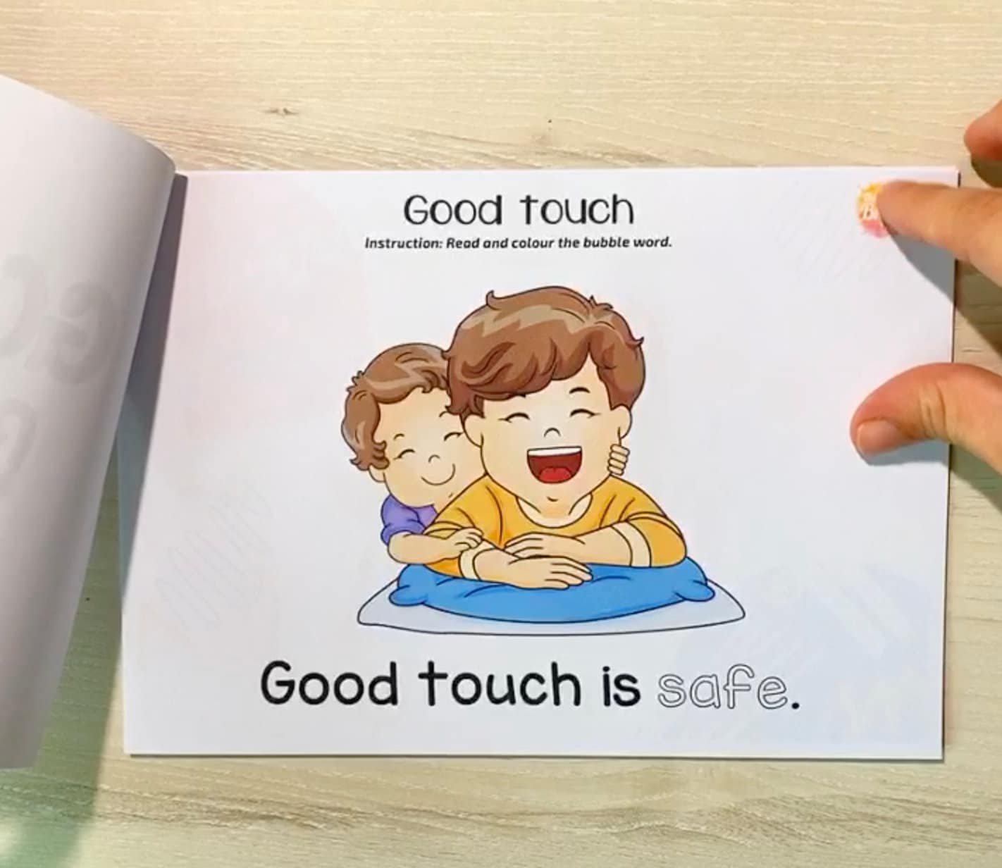 Good Touch, Bad Touch A5 Printable Booklet | Child Abuse Prevention ...