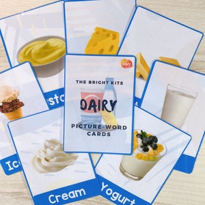 Food Groups Printable Picture-word Cards Set (48 Cards) | Food ...