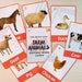 Animal Printable Picture-word Cards Set (48 Cards) | Animal Habitat ...