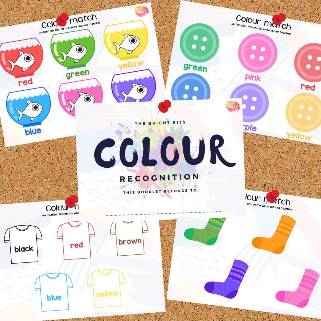 Colour Recognition A5 Printable Busy Booklet | Colour Matching ...
