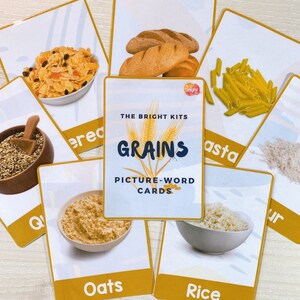 Food Groups Printable Picture-word Cards Set (48 Cards) | Food ...