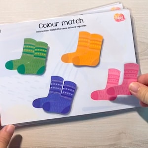 Colour Recognition A5 Printable Busy Booklet | Colour Matching ...