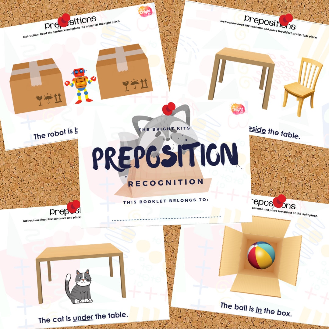 Preposition Recognition A5 Booklet | Positional Words | Placement ...