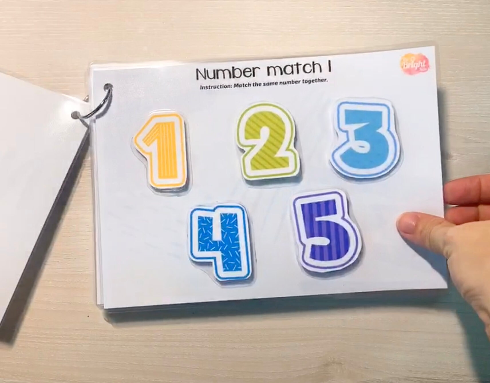 Number Recognition A5 Printable Busy Booklet | Number Matching ...