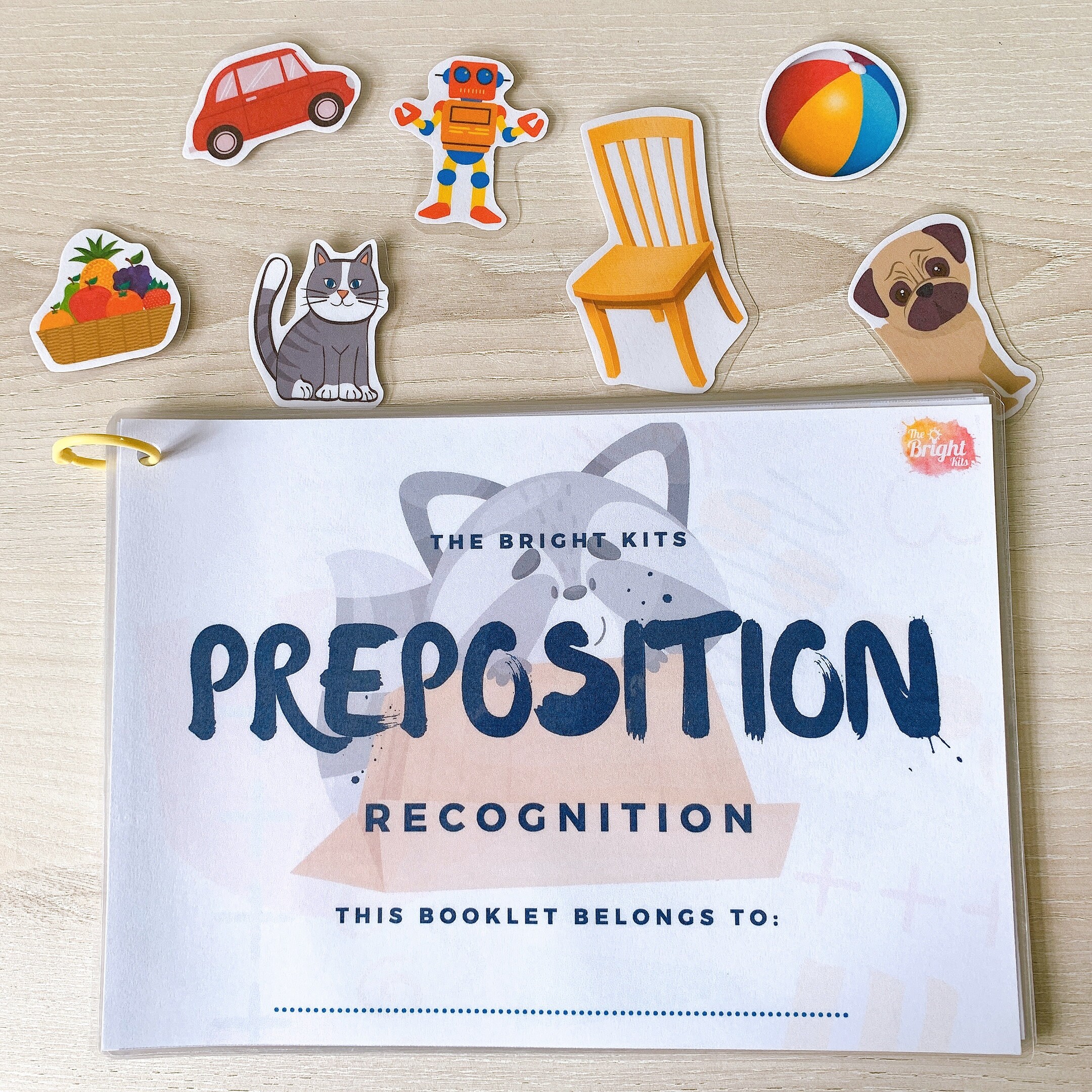 Preposition Recognition A5 Booklet Positional Words Placement Early ...