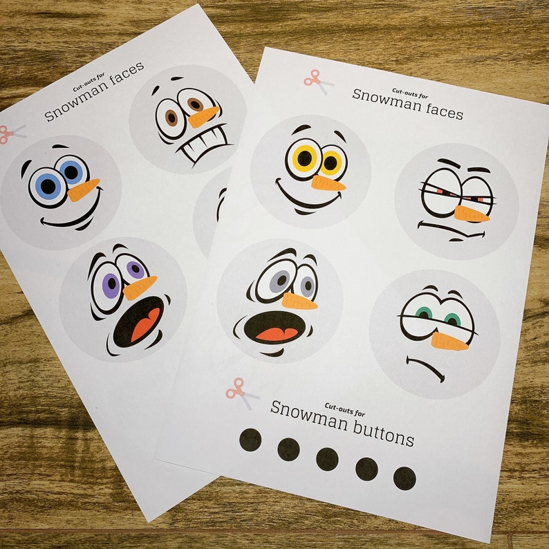 Build A Snowman Activity | Emotions Recognition | Colour Recognition ...