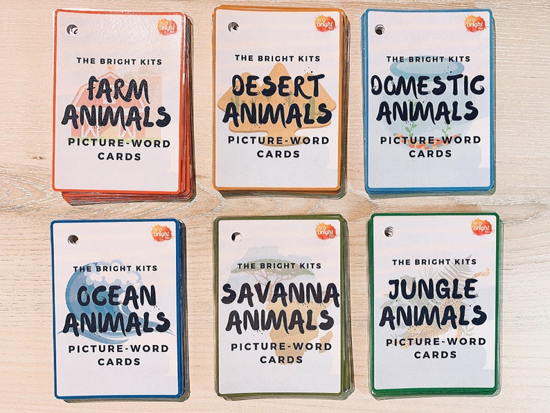 Animal Printable Picture-word Cards Set (48 Cards) | Animal Habitat ...