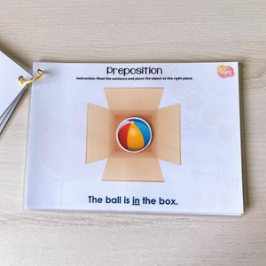Preposition Recognition A5 Booklet | Positional Words | Placement ...