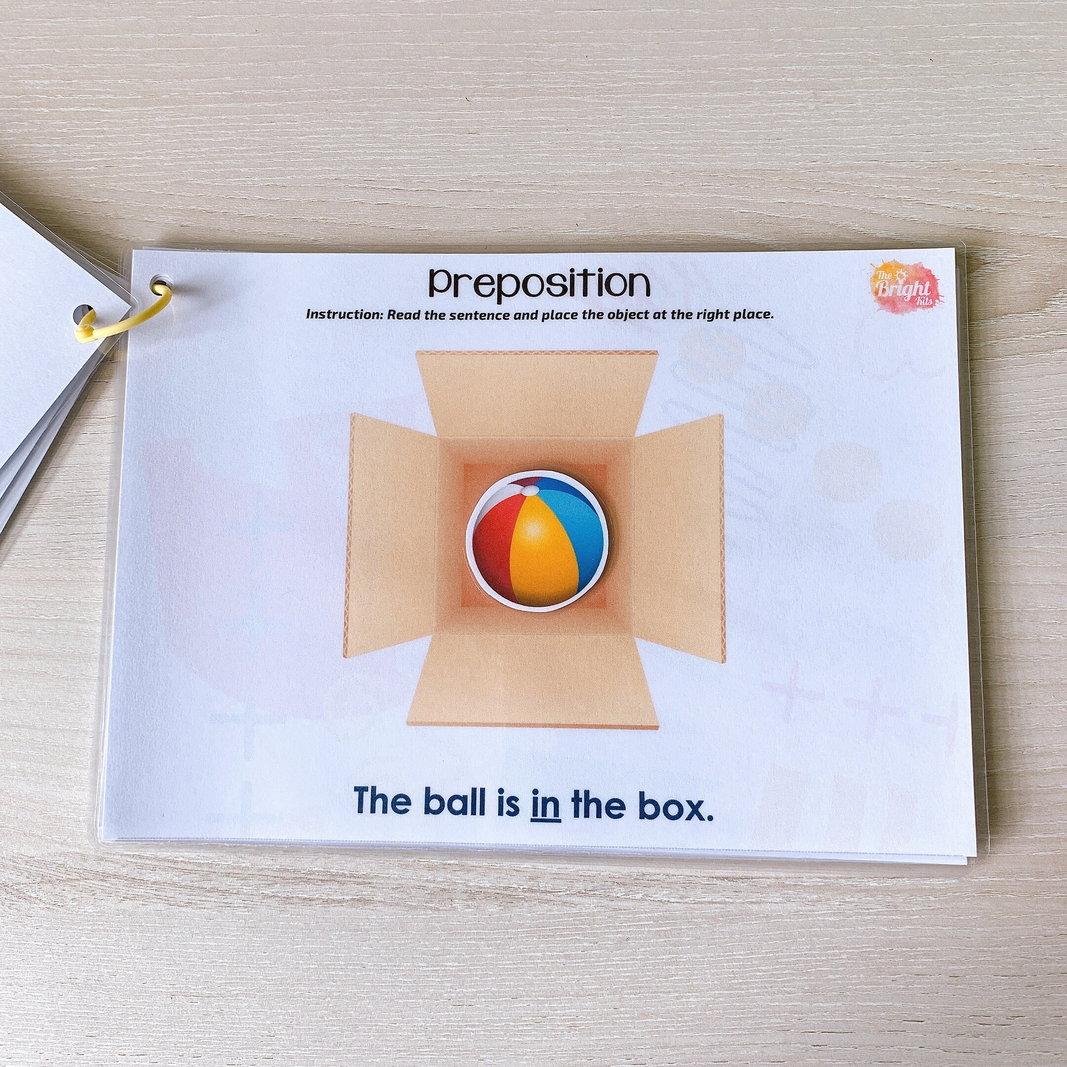 Preposition Recognition A5 Booklet Positional Words Placement Early ...