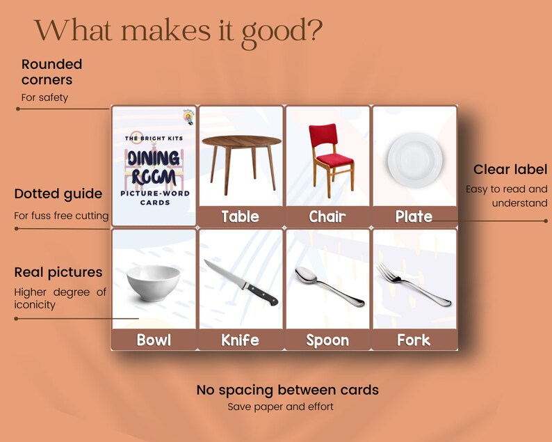 Household Items Real Picture-word Cards Set 120 Cards - Etsy