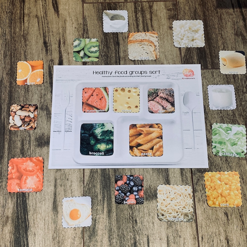 Food Groups Sorting Activity | Nutrition Education | Healthy Eating ...