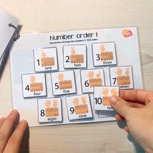 Number Recognition A5 Printable Busy Booklet | Number Matching ...