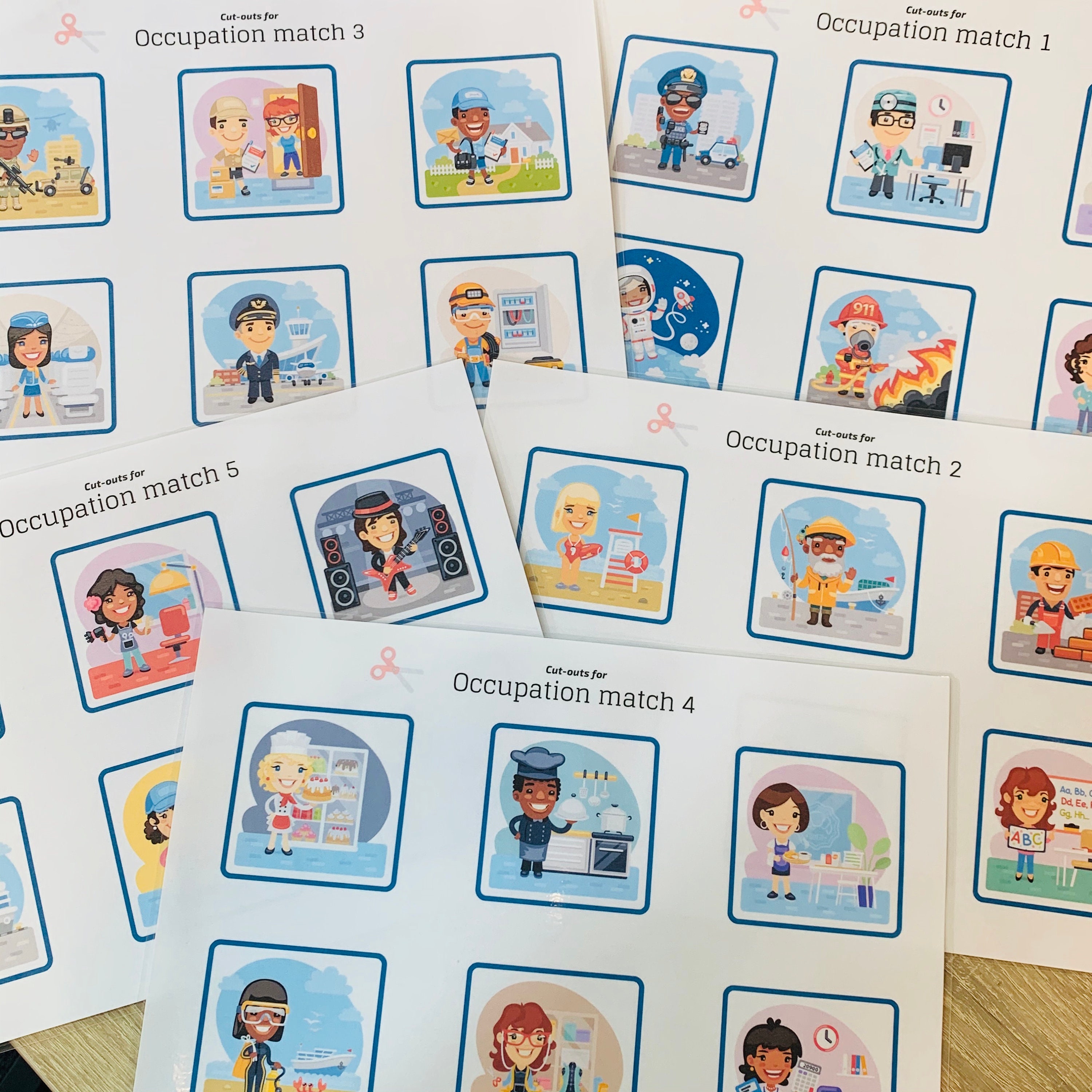 Occupation Recognition A4 Printable Busy Booklet Community - Etsy