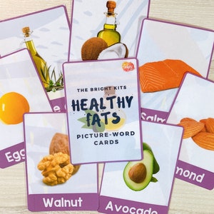 Food Groups Printable Picture-word Cards Set (48 Cards) | Food ...