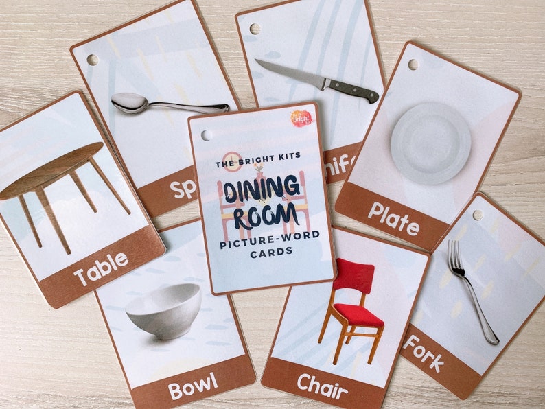 Household Items Printable Picture-word Cards Set (48 Cards) | Household ...