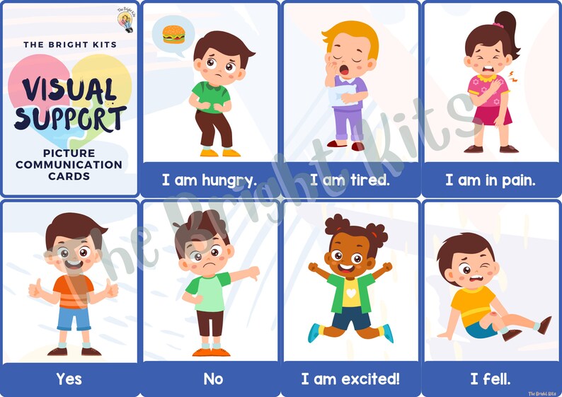 Visual Support Communication Cards Set 72 Cards Language Development ...