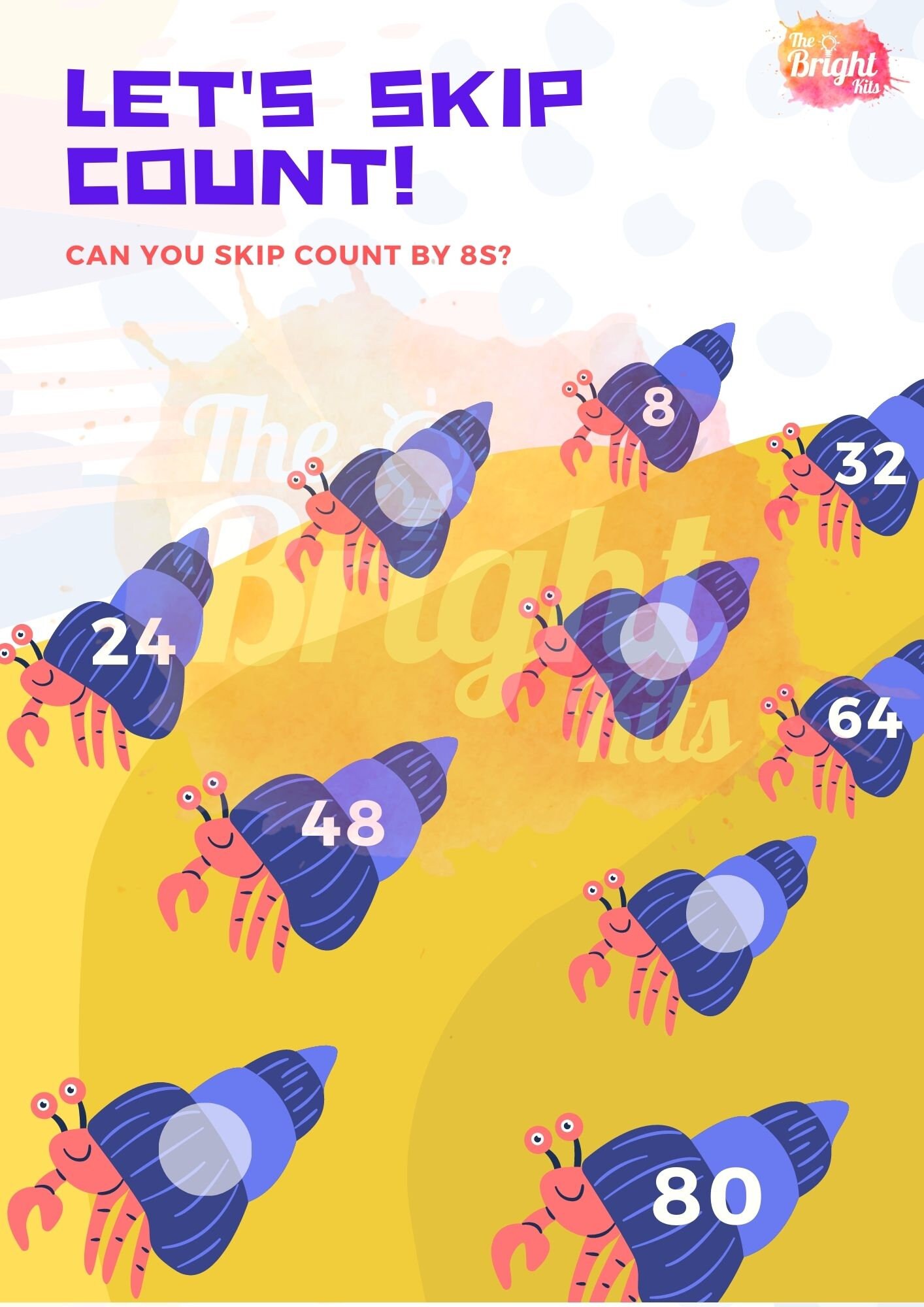 Skip Counting A4 Printable Worksheets Skip Counting Counting Forward ...
