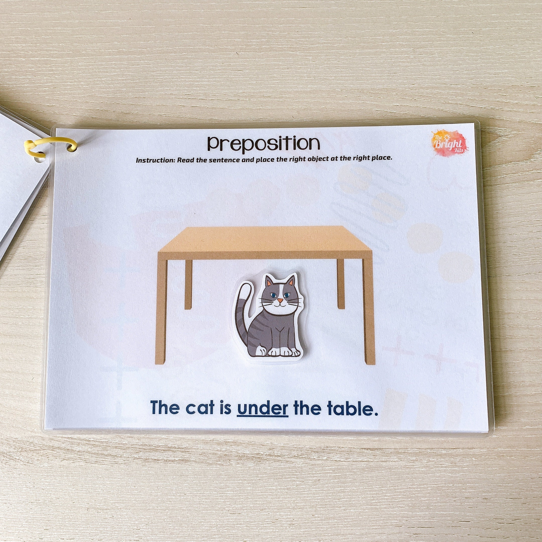 Preposition Recognition A5 Booklet Positional Words Placement Early ...