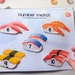 Sushi Number Match A4 Printable Busy Booklet | Number Matching 1-20 ...