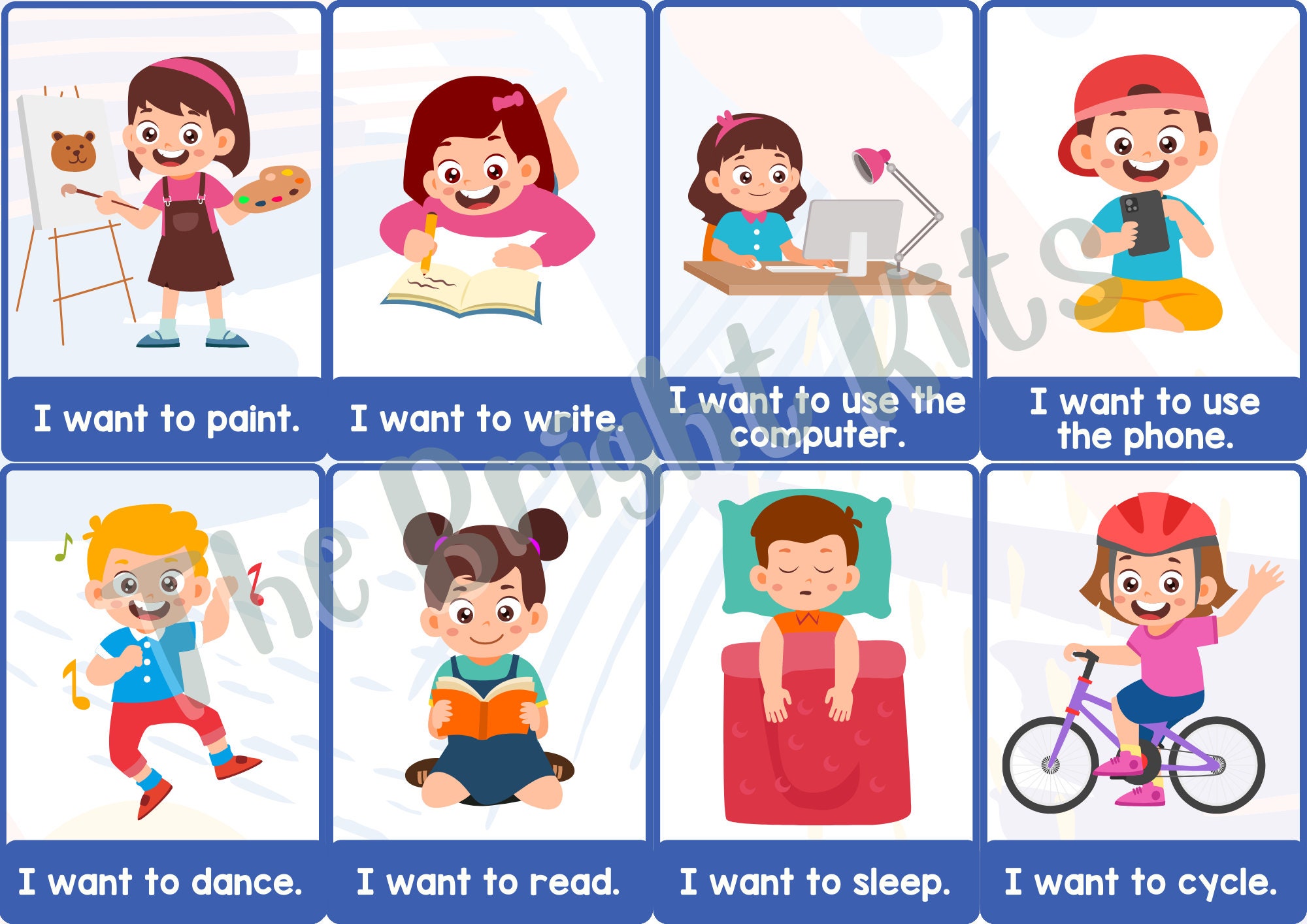 Visual Support Picture Exchange Communication Cards Set 72 - Etsy