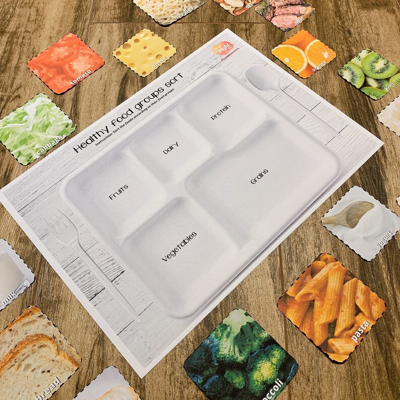 Food Groups Sorting Activity | Nutrition Education | Healthy Eating ...