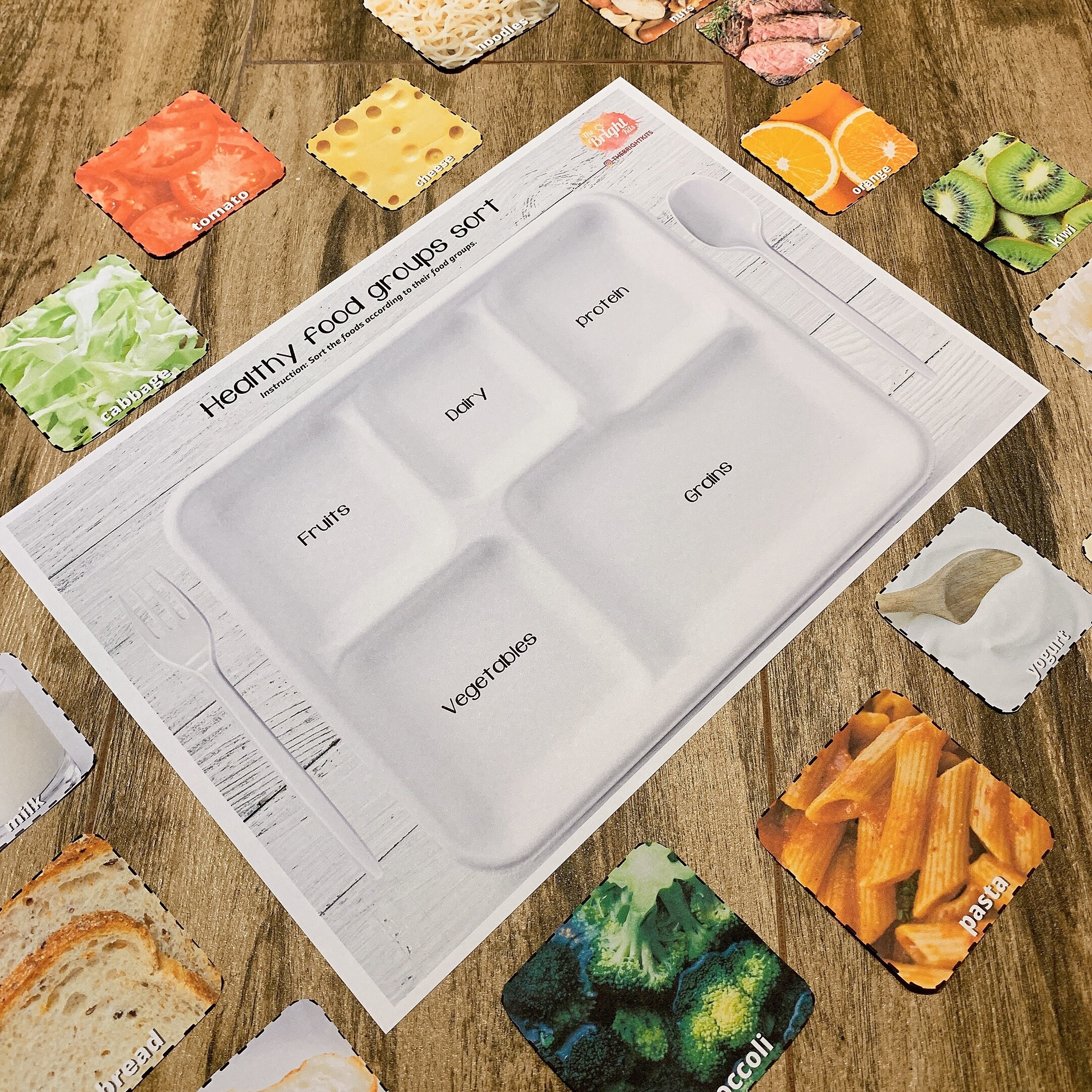 Food Groups Sorting Activity | Nutrition Education | Healthy Eating ...