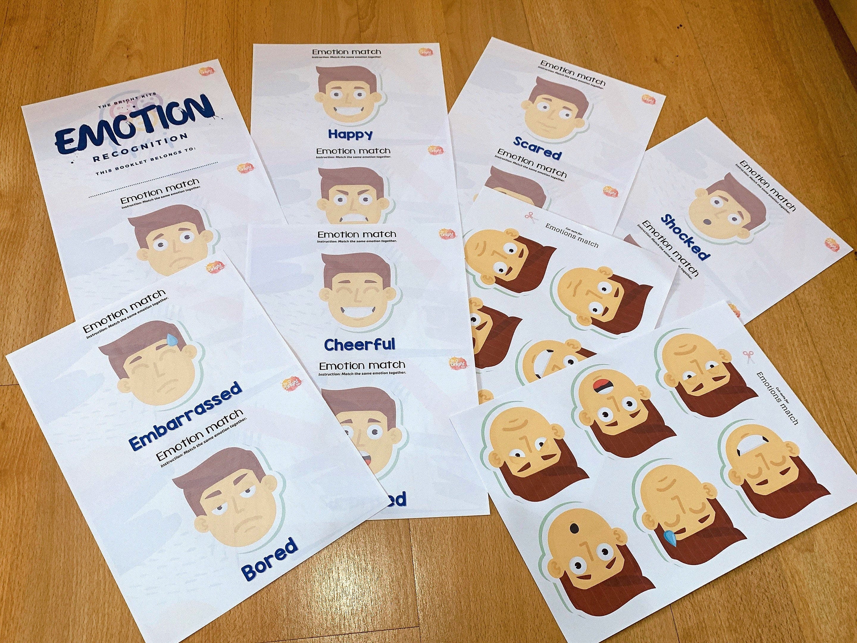 Emotion Recognition A5 Printable Busy Booklet Emotion Matching Feelings ...