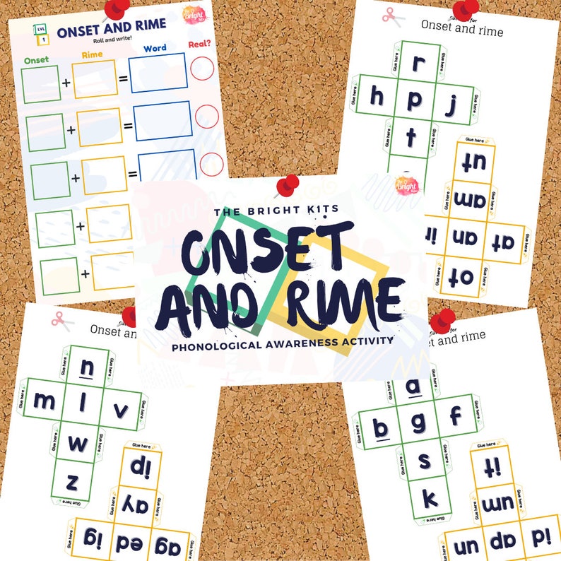Onset and Rime Activity Set | Word Building | Literacy Activity ...