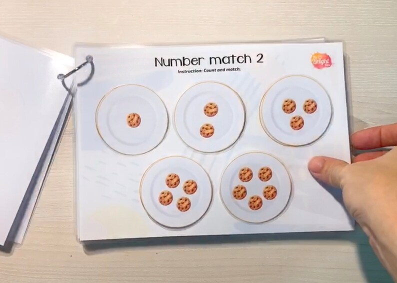 Number Recognition A5 Printable Busy Booklet Number Matching - Etsy