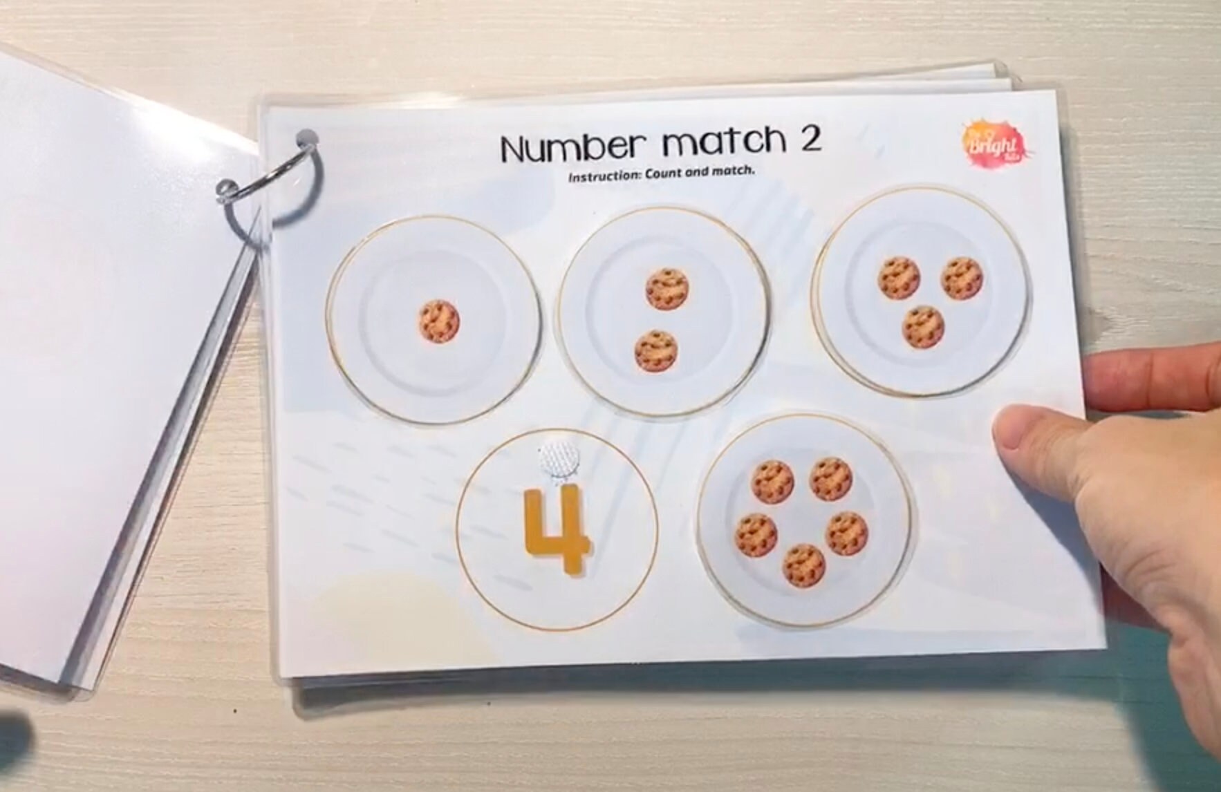 Number Recognition A5 Printable Busy Booklet Number Matching - Etsy