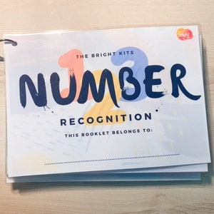 Number Recognition A5 Printable Busy Booklet | Number Matching ...