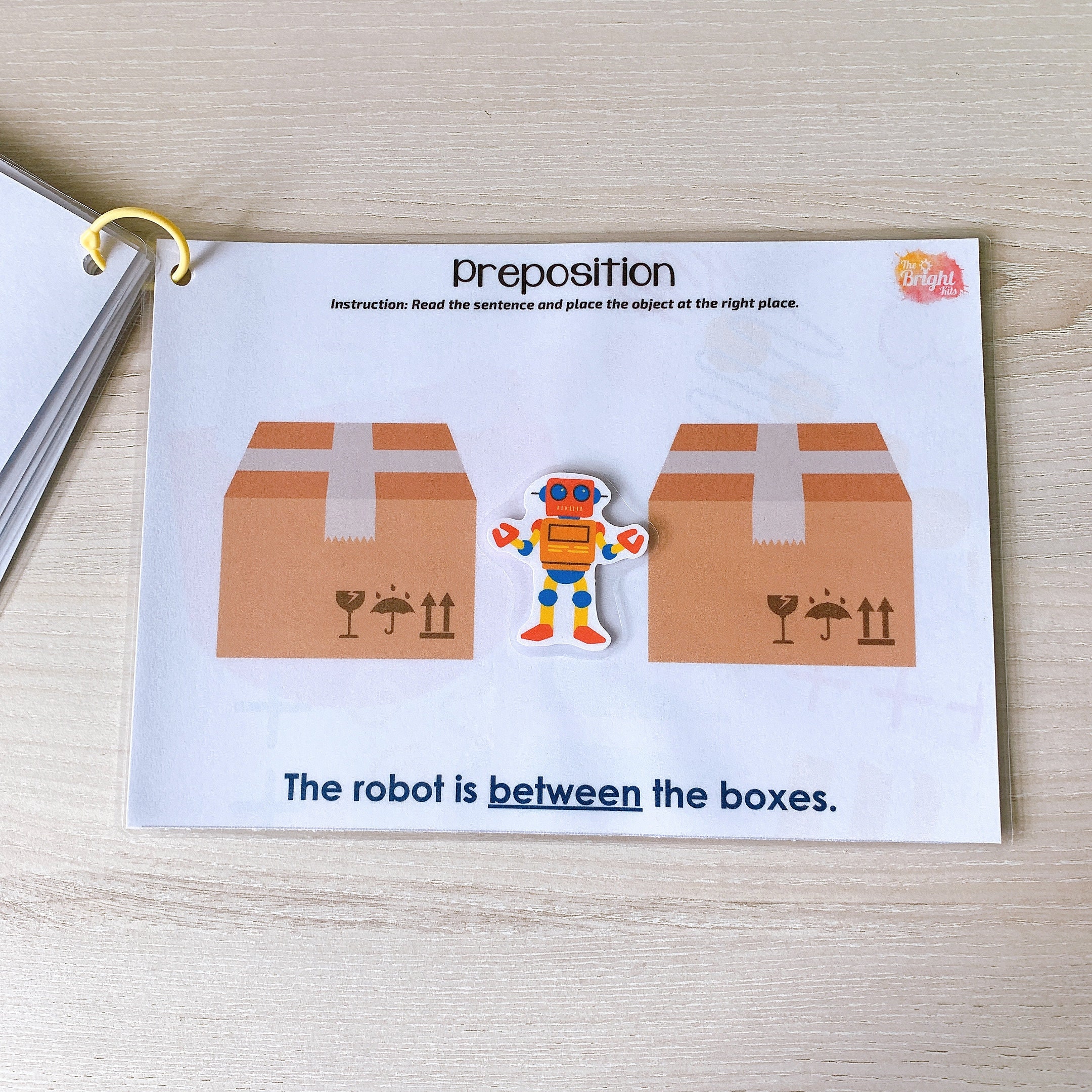 Preposition Recognition A5 Booklet Positional Words Placement Early ...