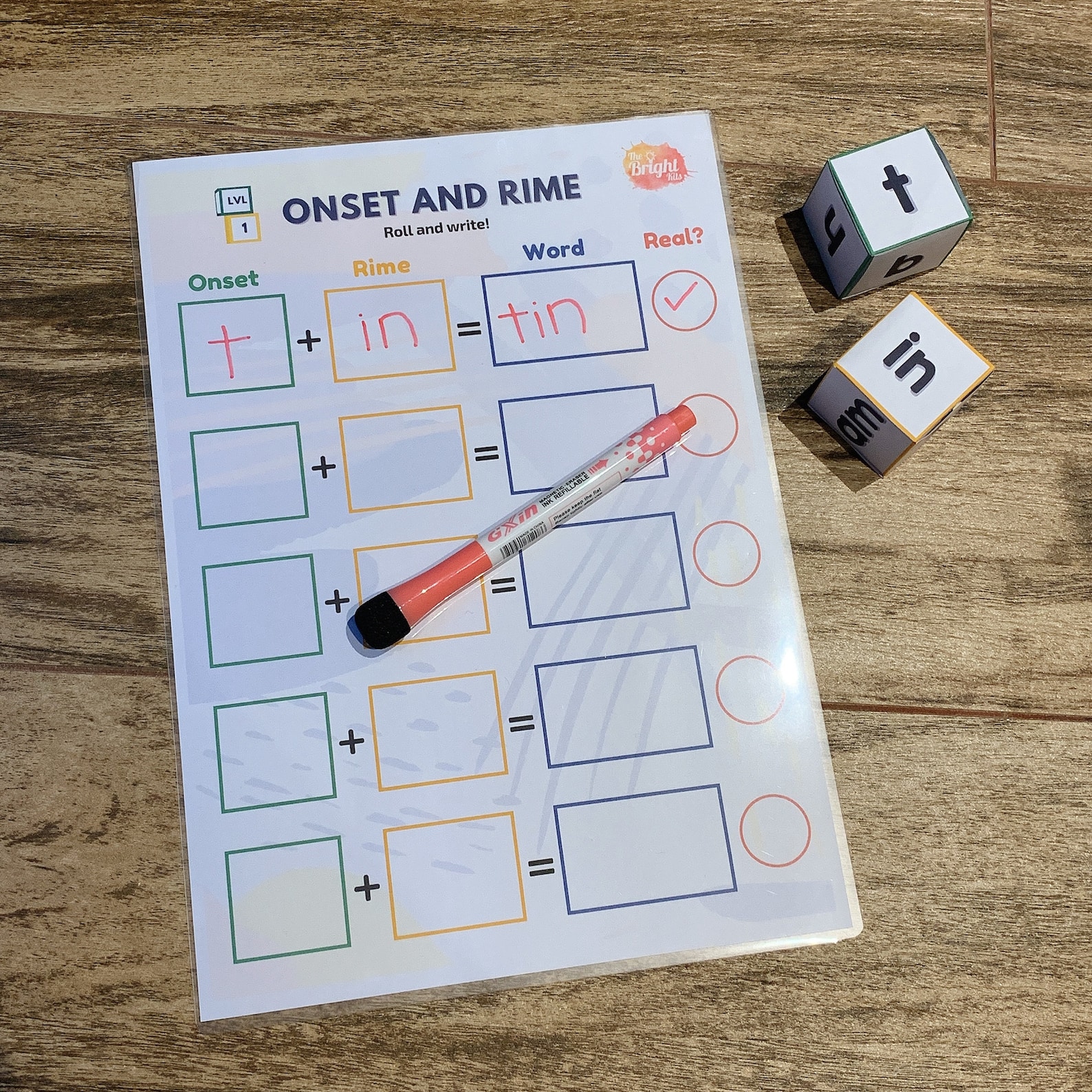 Onset and Rime Activity Set | Word Building | Literacy Activity ...