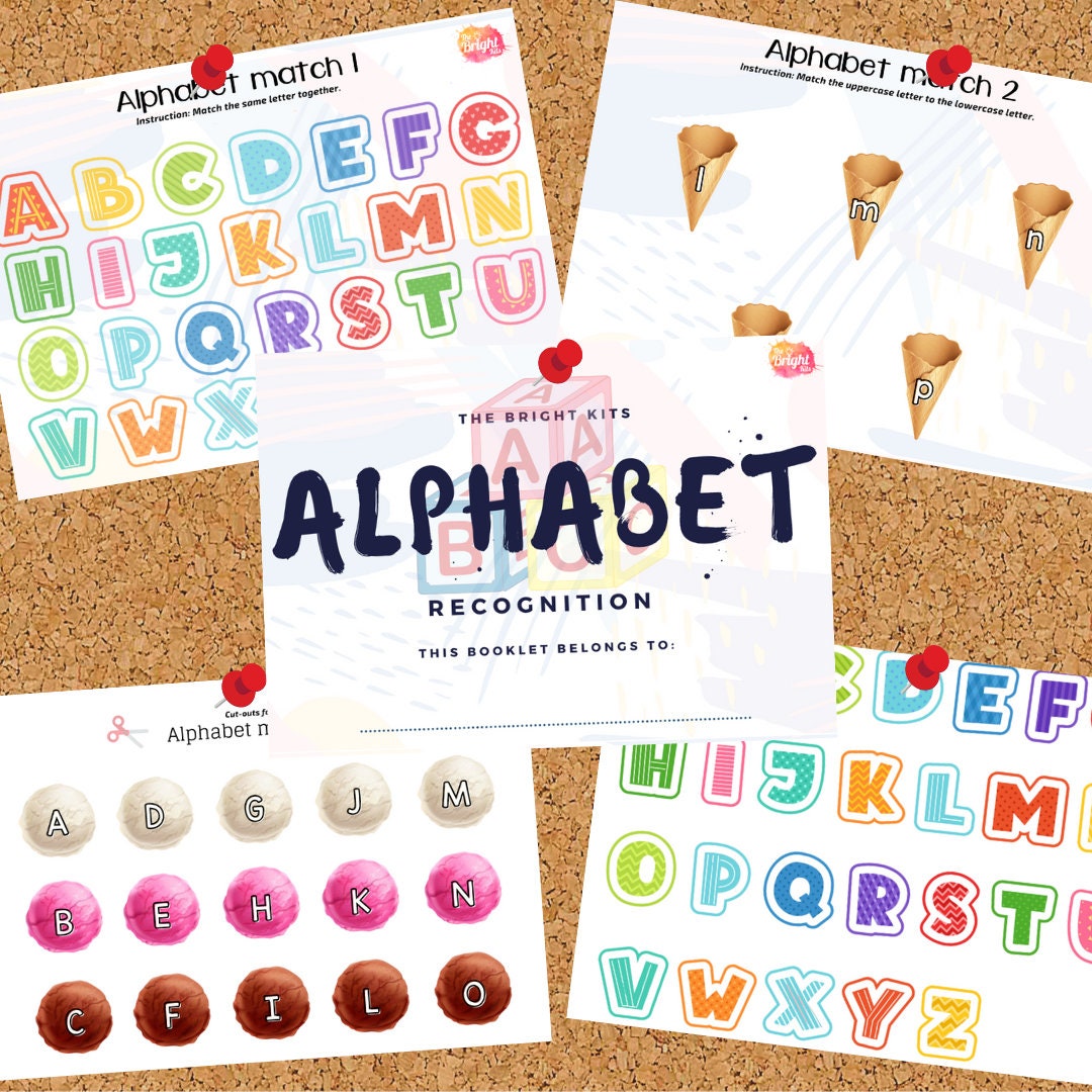 Alphabet Recognition A5 Printable Busy Booklet | Letter Matching ...