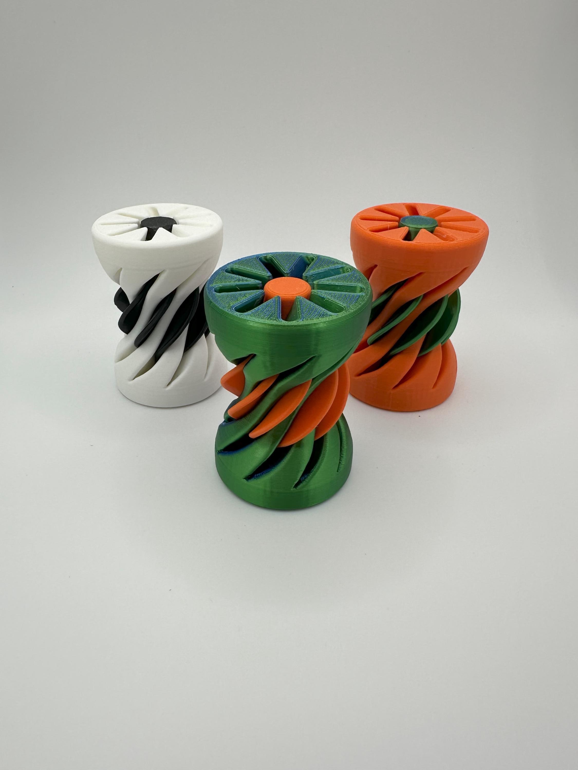 Spiral Hourglass Fidget Toy (file) - Etsy